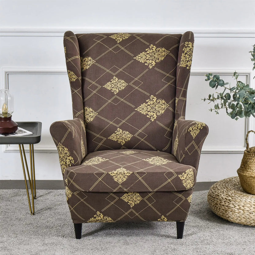 Crfatop | Retro Wingback Chair Cover | Chic Readymade Slipcovers